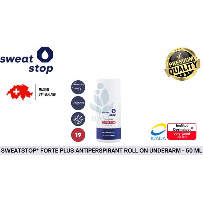 Jual SweatStop Forte Plus Hyperhidrosis Antiperspirant RollOn Underarm ...