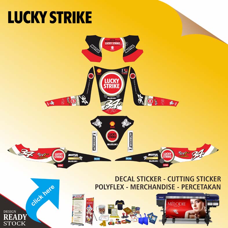 Jual DECAL STICKER SUZUKI SPIN LUCKY STRIKE | Shopee Indonesia