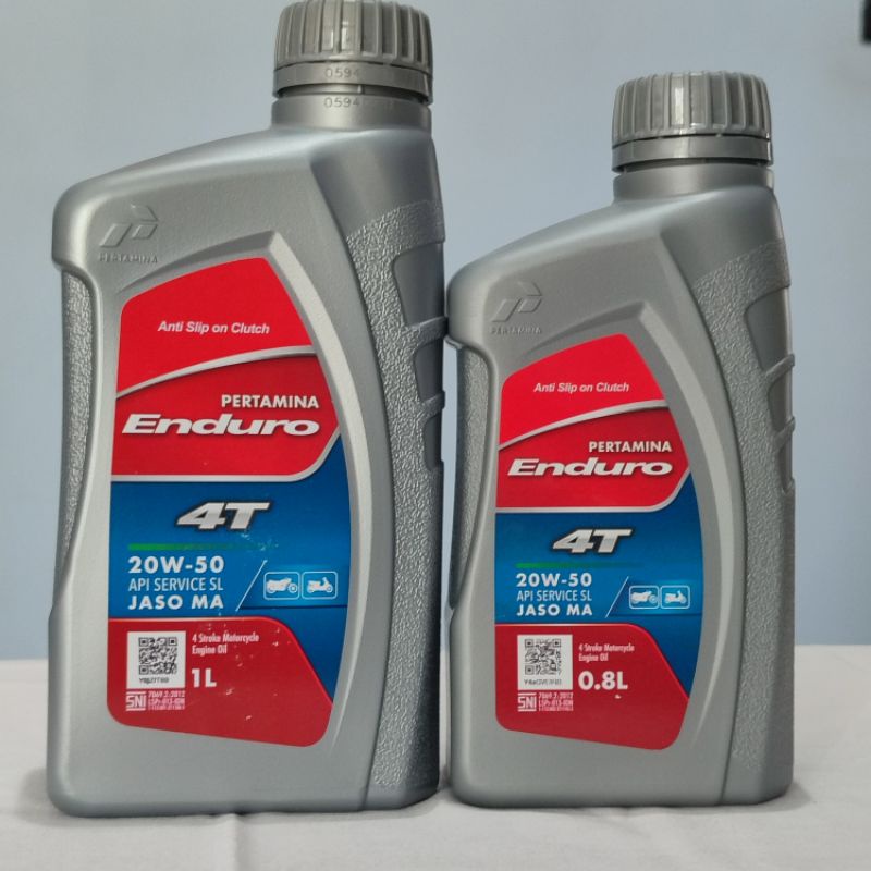 Jual Oli Motor Enduro 4T SAE 20W-50 0.8L & 1L Pertamina | Shopee Indonesia