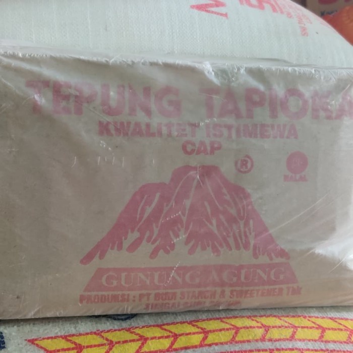 Jual Promo Tepung Sagu Tapioka Aci Cap Gunung Agung Kemasan 1Dus ...