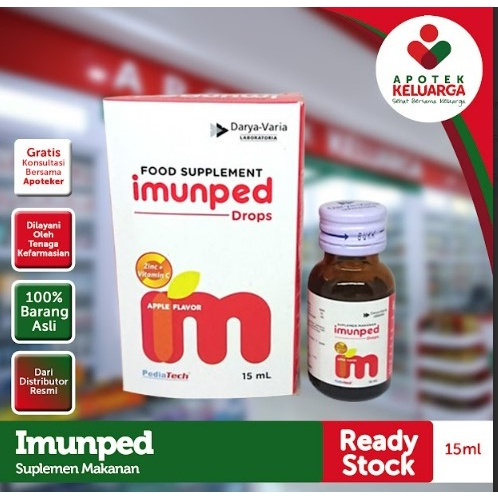 Jual IMUNPED DROP 15 ML / Suplemen Makanan Anak mengandung Vit C dan ...