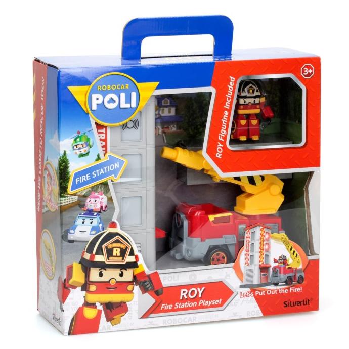 Jual Robocar Poli Roy Fire Station Playset 83409 - Terlaris | Shopee ...