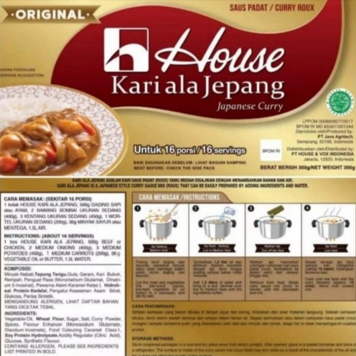 Jual Promo House Curry Sauce Mix - Bumbu Saus Kari Lokal Ala Jepang ...