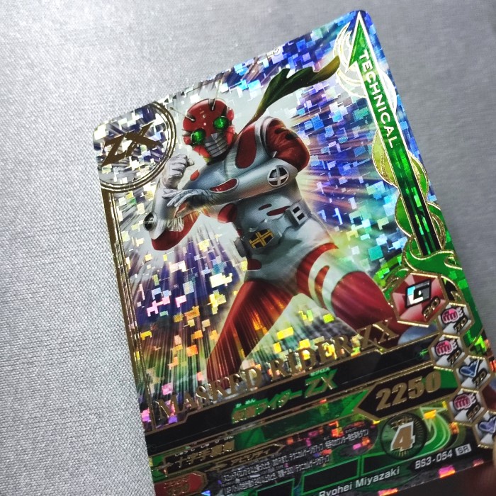 Jual kamen rider zx hologram gold foil card ganbarizing bs3-054 sr rare ...