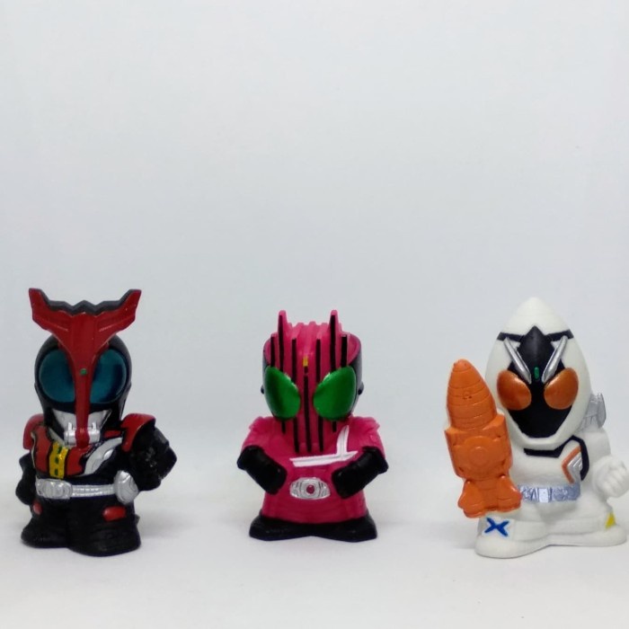 Jual kamen rider decade kabuto fourze finger doll chibi figure set of 3 ...