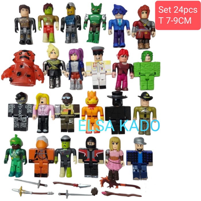Jual Action Figure Roblox Set Isi 24 Mainan Minifigure Minecraft Toys ...
