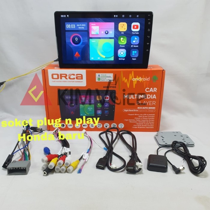 Jual NEW HEAD UNIT ANDROID ORCA ECO 9 INCH OEM HONDA BRIO/MOBILIO/BRV ...