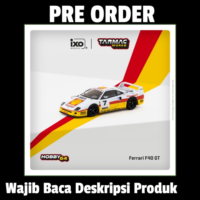 Jual PROMO!!! TARMAC WORKS SHELL FERRARI F40 GT ITALIAN CHAMPIONSHIP ...