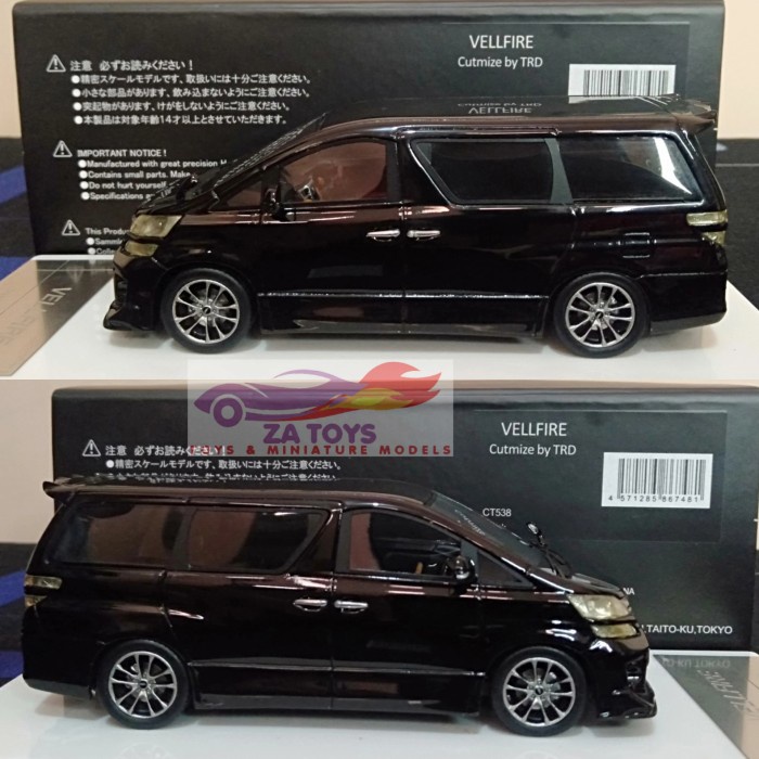 Jual DISKON SPESIAL DIECAST TOYOTA ALPHARD VELLFIRE TRD SPORTIVO BLACK ...
