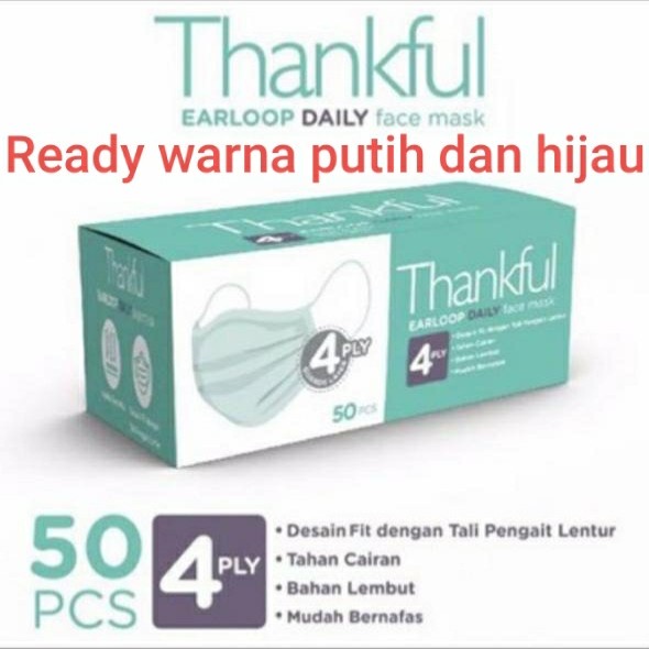 Jual Erin Mi- masker 4 ply thankful | Shopee Indonesia