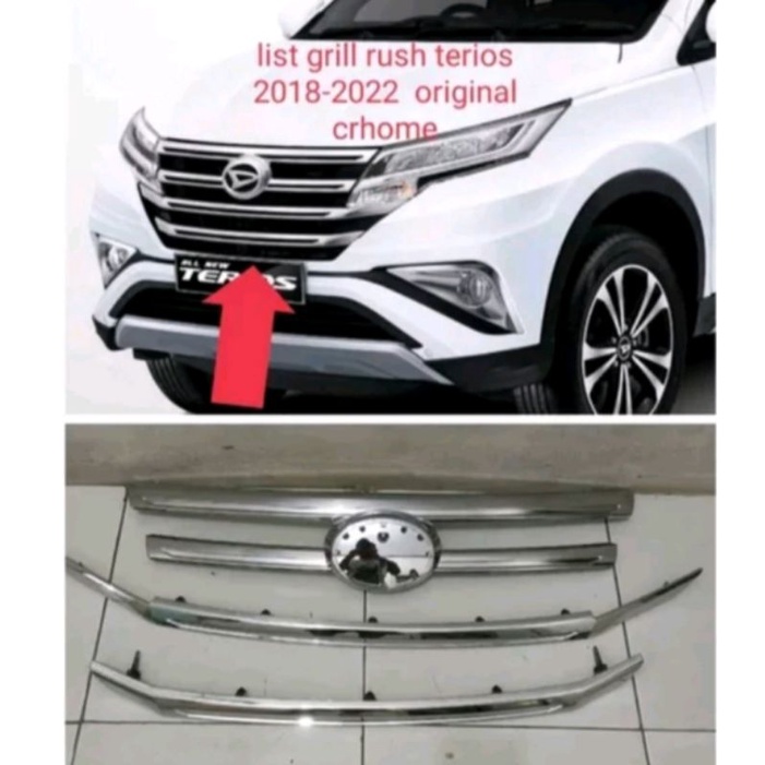 Jual List Moulding Grille Daihatsu Terios 2018-2022 Original | Shopee ...