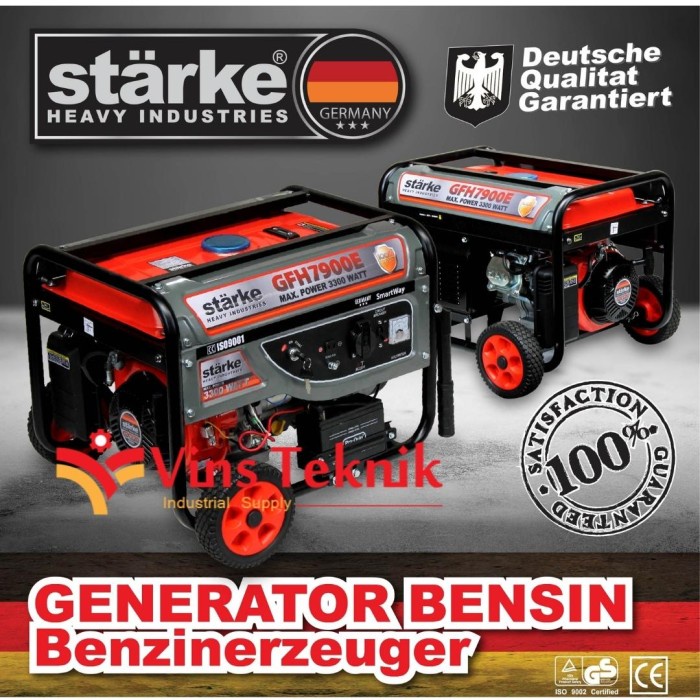 Jual MESIN GENSET BENSIN 3000WATT GENERATOR SET GFH 5900 STARKE GFH5900 ...