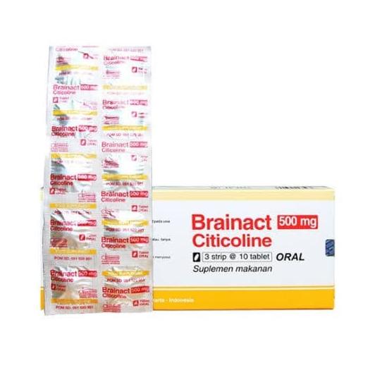 Jual Brainact 500 Mg 3 X 10 Tablet | Shopee Indonesia