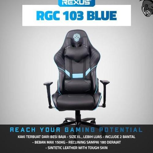 Jual St Rexus Gaming Chair / Kursi Gaming Rgc 103 V2 Merah/Biru Leon ...