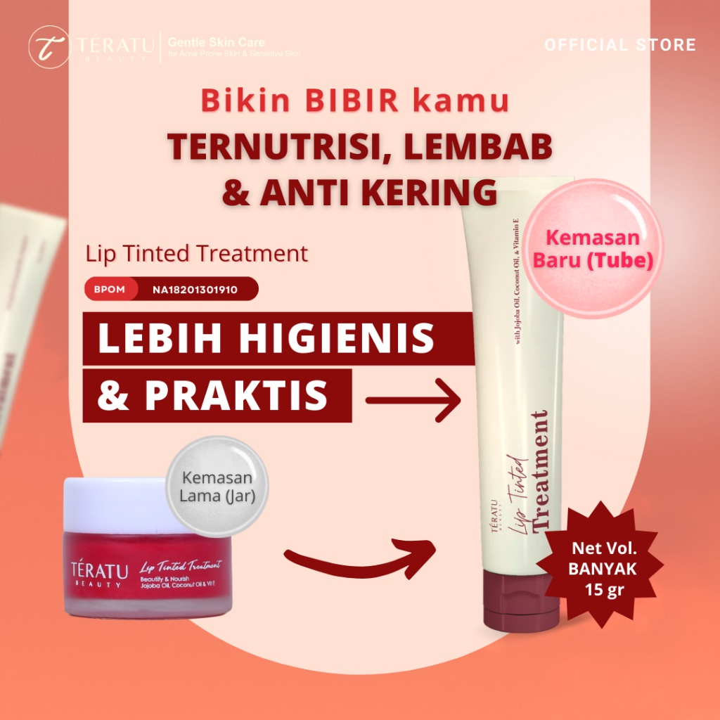 Jual TERATU BEAUTY Lip Tinted Treatment (Lip Balm Bikin Bibir ...