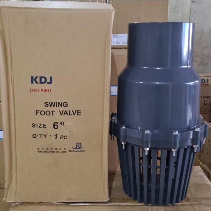 Jual Swing Foot Valve 6 inch pvc KDJ socket end sock polos JIS AW ...