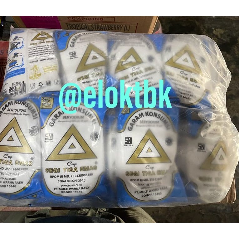 Jual Garam Cap Segitiga Emas Kemasan 1 Ball (1 Ball Isi 40 Pcs @250Gr ...