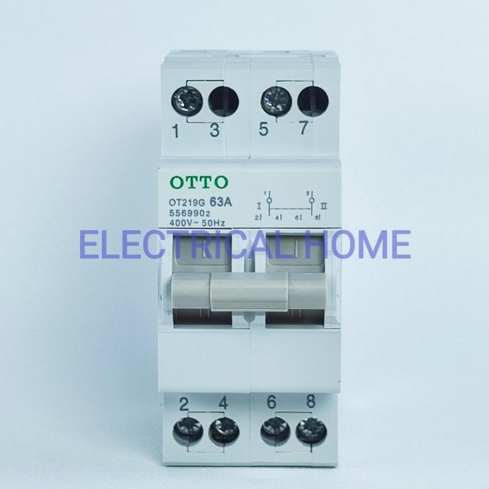 Jual Cos Change Over Switch Ohm Saklar Model Mcb Din Rail 2Phase 63A ...