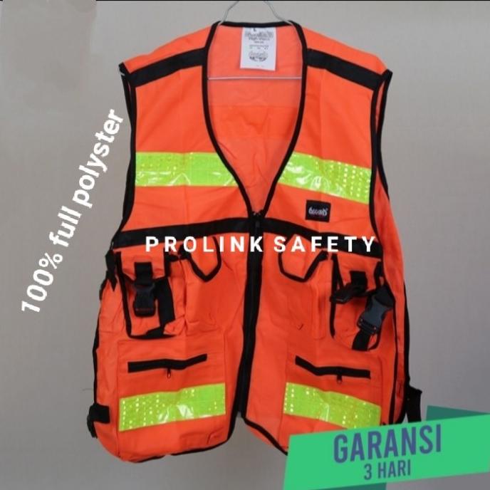 Jual uru ROMPI SAFETY ORANYE BAHAN FULL POLYSTER MODEL TAMBANG PREMIUM ...