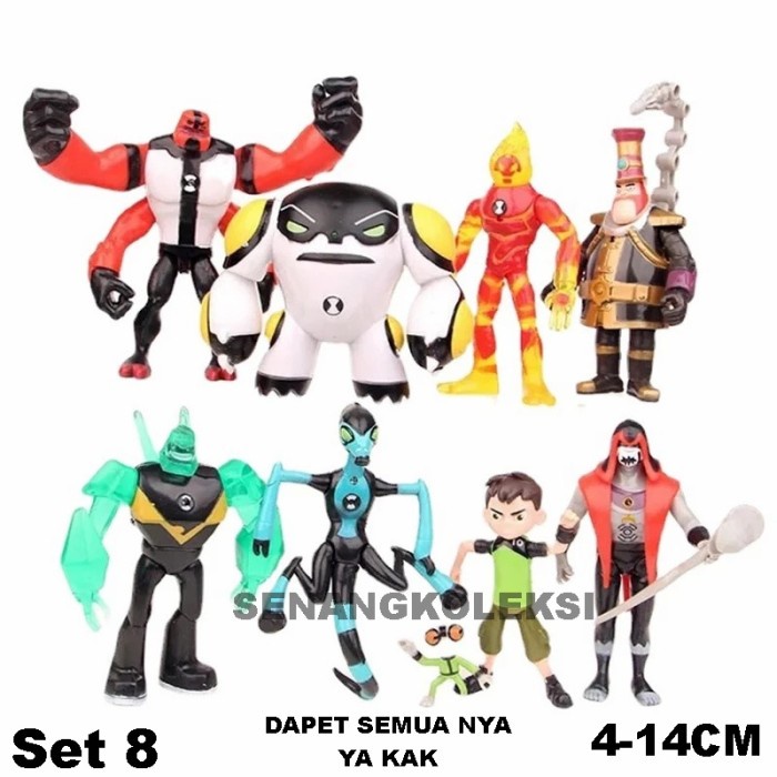 Jual Ni Ng- FIGURE BEN 10 SET 8 MAINAN ANAK BEN 10 | Shopee Indonesia