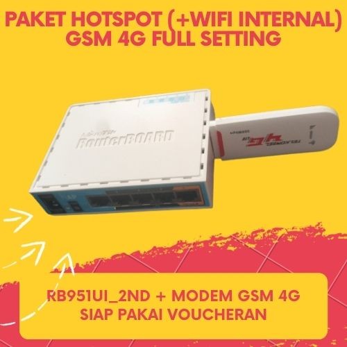 Jual Mikrotik Rb951Ui_2nD + Modem 4G Full Setting Sistem Voucher ...
