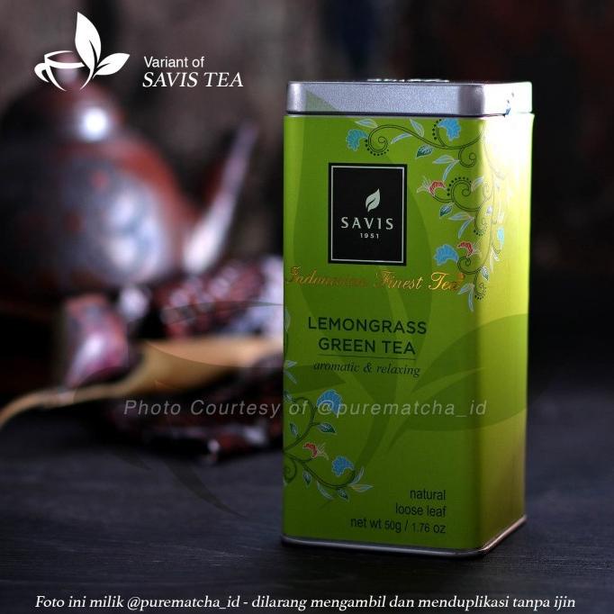 Jual Savis Tea - Premium Lemongrass Green Tea Kaleng 50Gr Teh Hijau ...