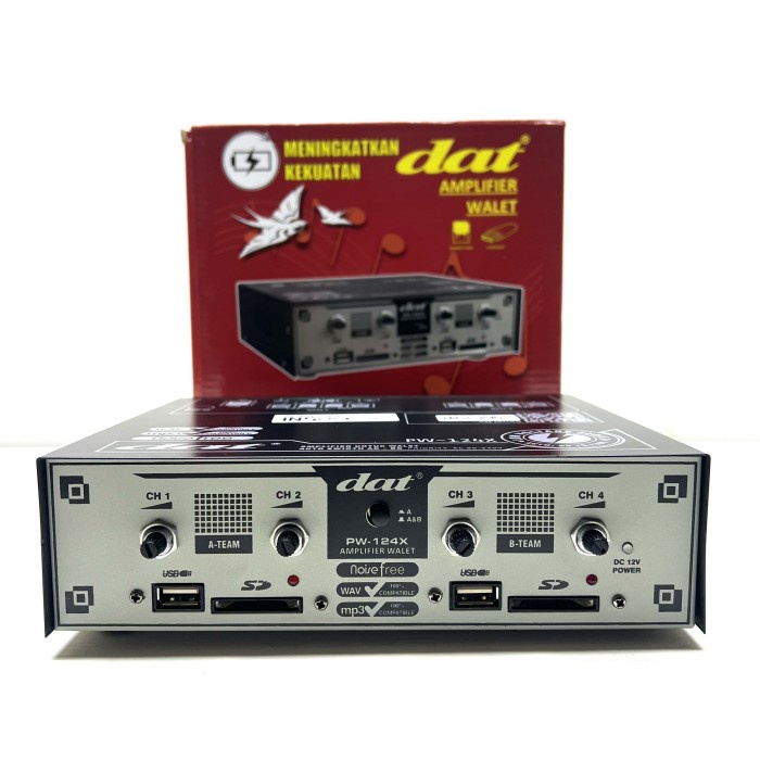 Jual Ampli Walet Dat PW 124 X Original Amplifier Walet DAT PW-124X ...