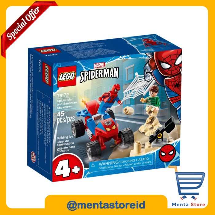 Jual LEGO Super Heroes 76172 Spider-Man and Sandman Showdown Marvel Fun ...