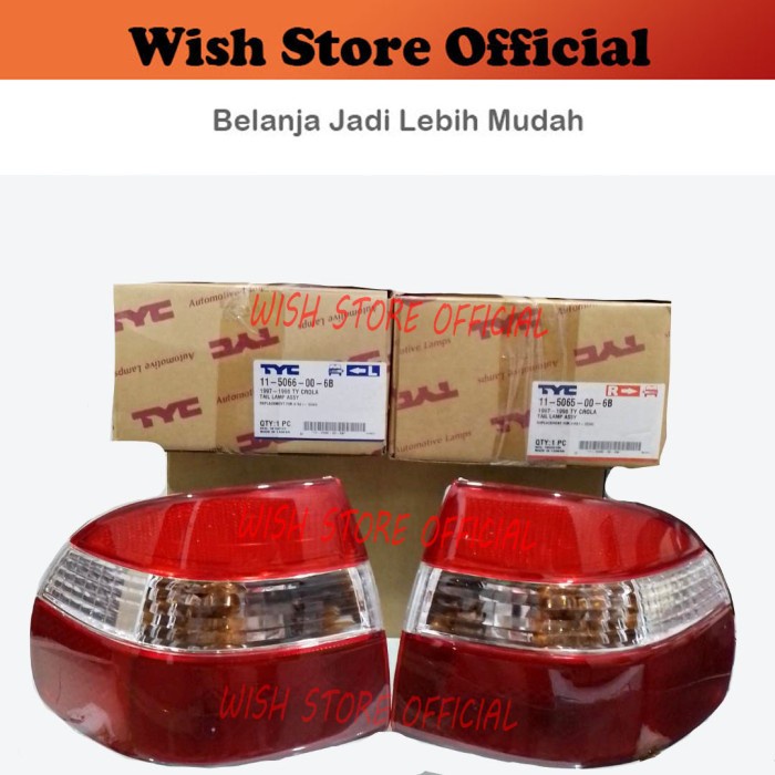Jual Lampu Stop Lamp Belakang Toyota All New Corolla 1.8 1998 1999 2000 ...