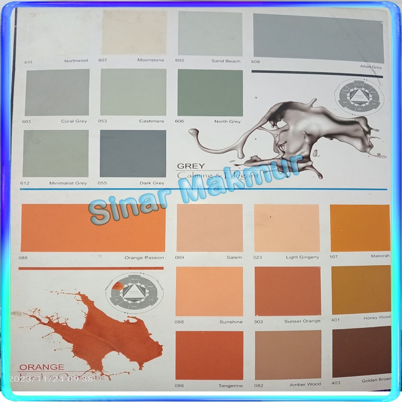 Jual Cat Tembok Interior Exterior Tanal 4 KG 1 Galon Warna 615 Blue ...