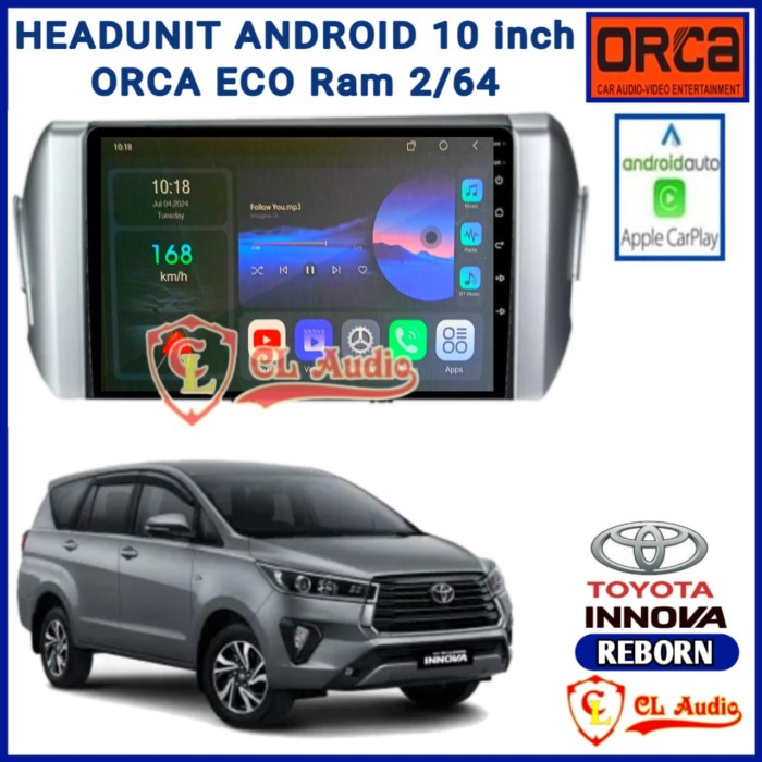 Jual Baru Head Unit Android Orca Eco 10 Inch Oem Innova Reborn Soket ...
