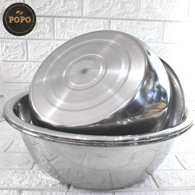 Jual Baskom Korea Stainless Besar Mega Jumbo Mixing Bowl Adonan Makanan ...