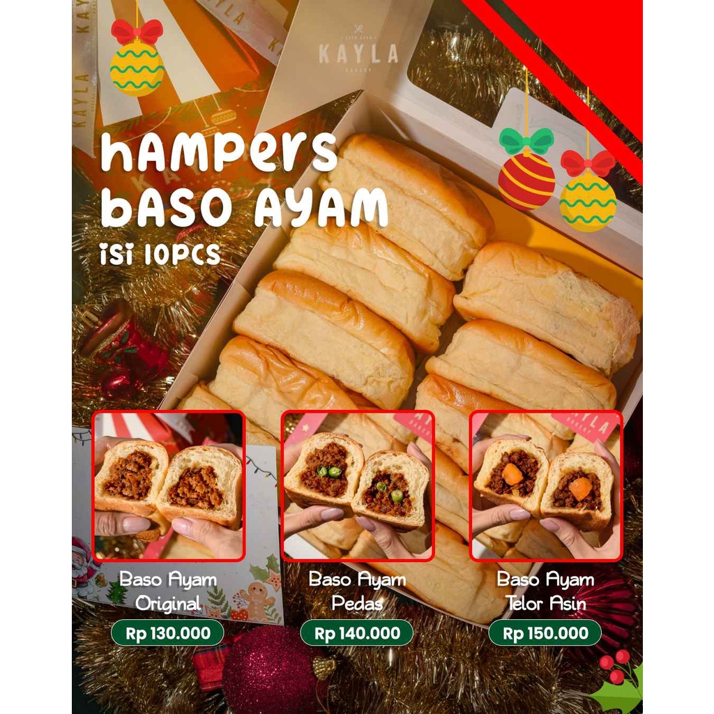 Jual Roti Baso Ayam - Edisi Hampers Natal [KAYLA BAKERY] | Shopee Indonesia