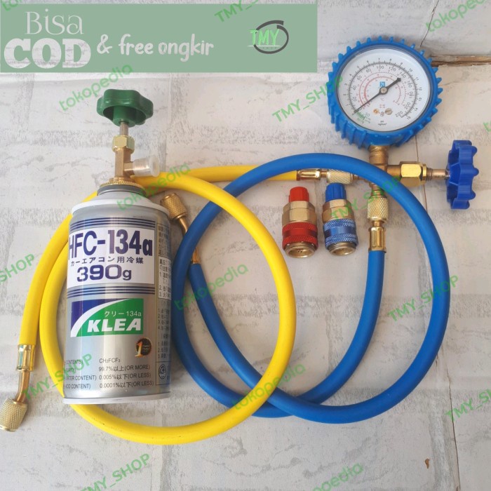 Jual Paket Lengkap Alat Isi Ulang / Tambah Freon Ac Mobil Single ...