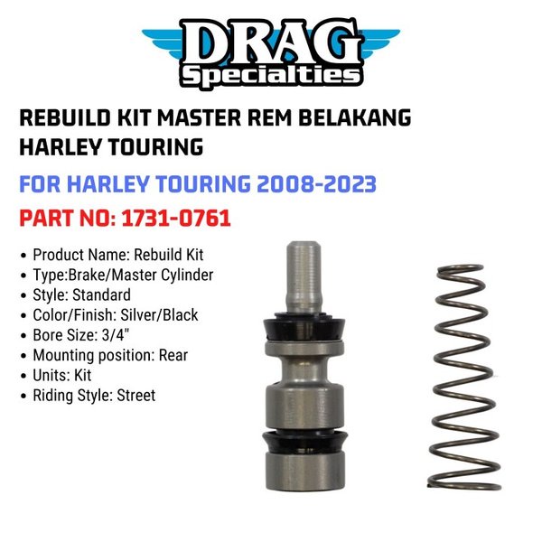 Jual REBUILD KIT MASTER REM BELAKANG HARLEY TOURING FOR HARLEY TOURING ...