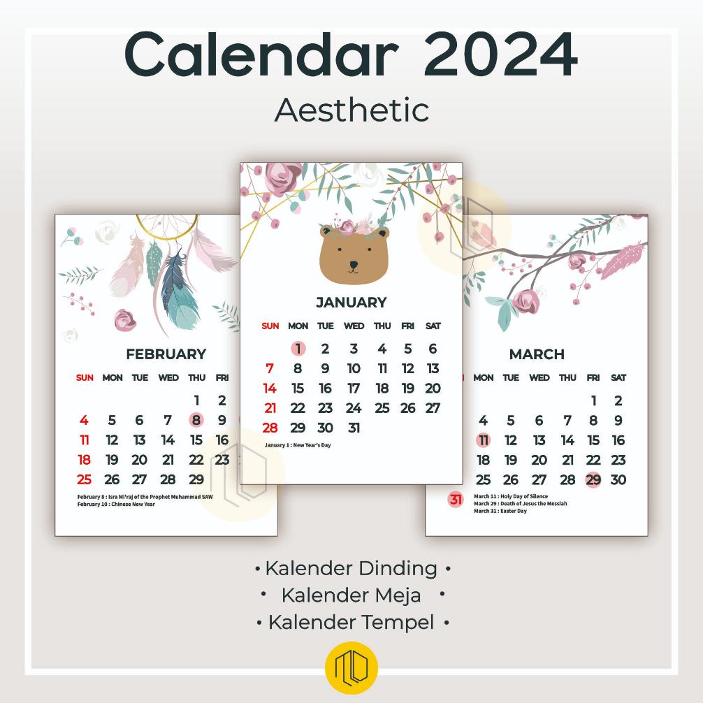 Jual [ZZR] V. 4 KALENDER MEJA KALENDER DINDING KALENDER TEMPEL TEMA ...