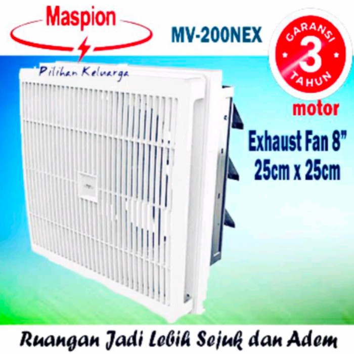 Jual Maspion Exhaust Fan Maspion Mv-200Nex(Kipas Eksos) 8 Inci (25X25 ...