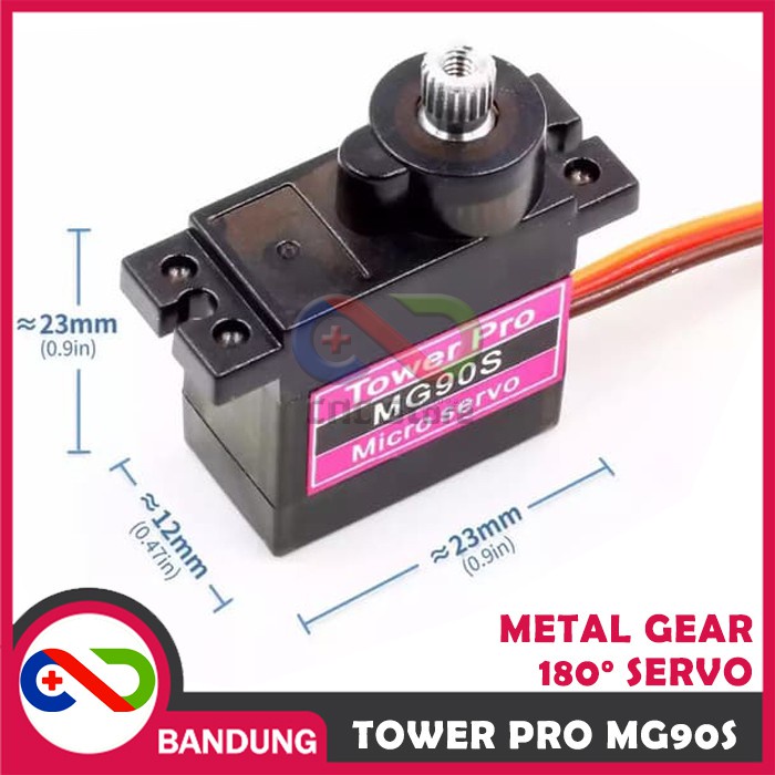 Jual TOWER PRO MICRO SERVO MG90S MG90 MG-90 MG-90S METAL GEAR SERVO ...