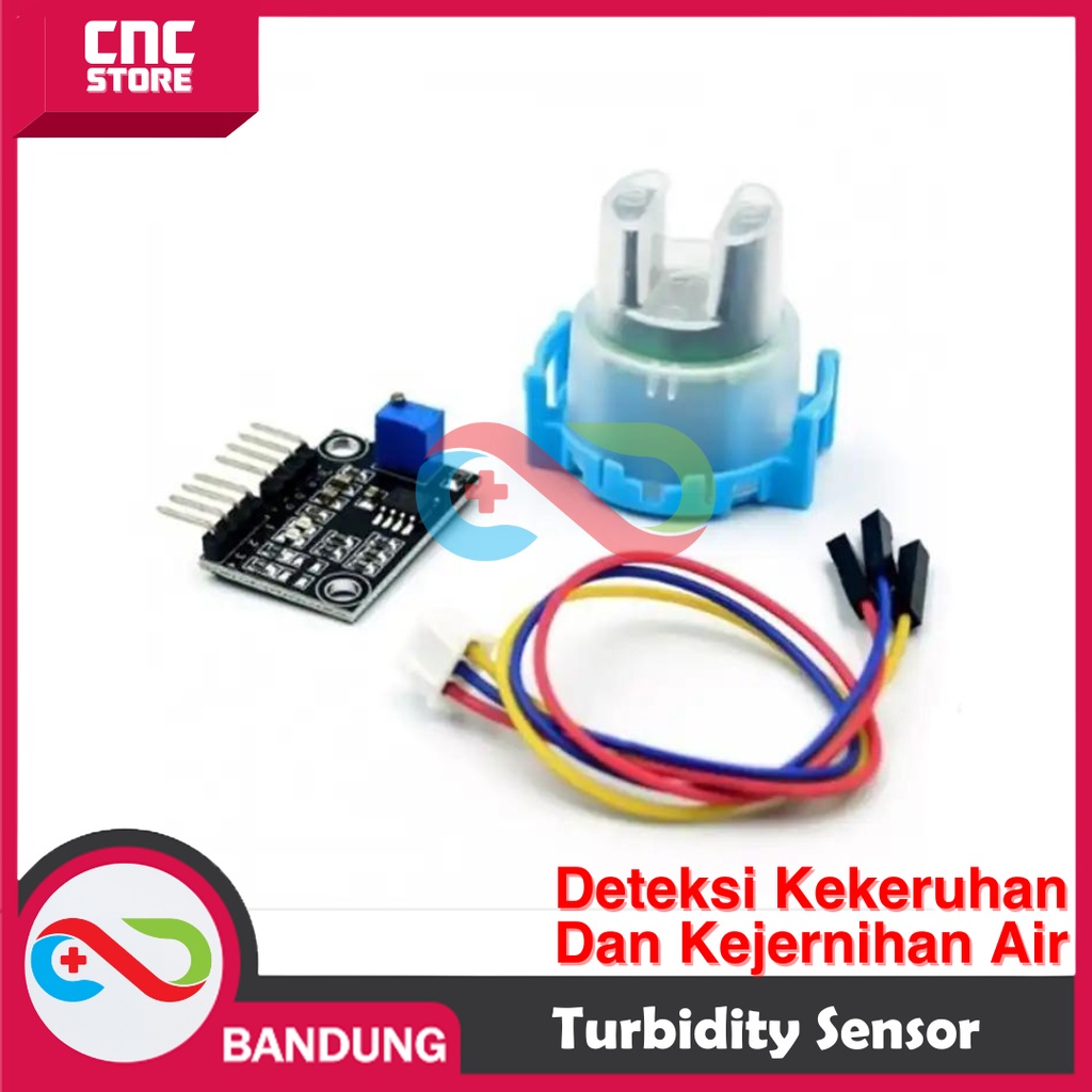 Jual TURBIDITY SENSOR MODULE DETEKSI KUALITAS KEJERNIHAN KEKERUHAN AIR ...