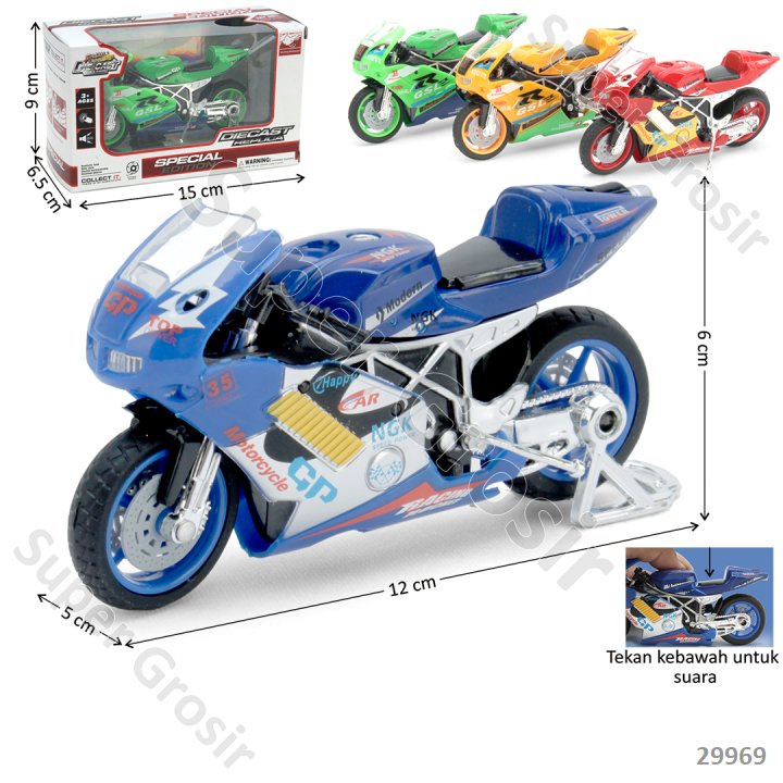Jual Mainan_Miniatur Diecast Sepeda Motor Moto GP 1:18 F/W + B/O Suara ...
