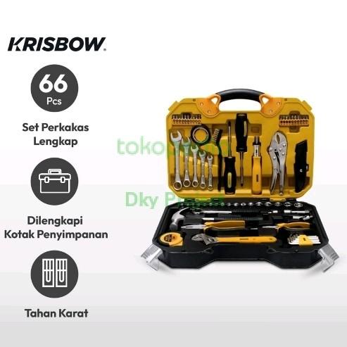 Jual Tool Kit Box Mekanik Perkakas Lengkap Krisbow 66 Pcs Shopee