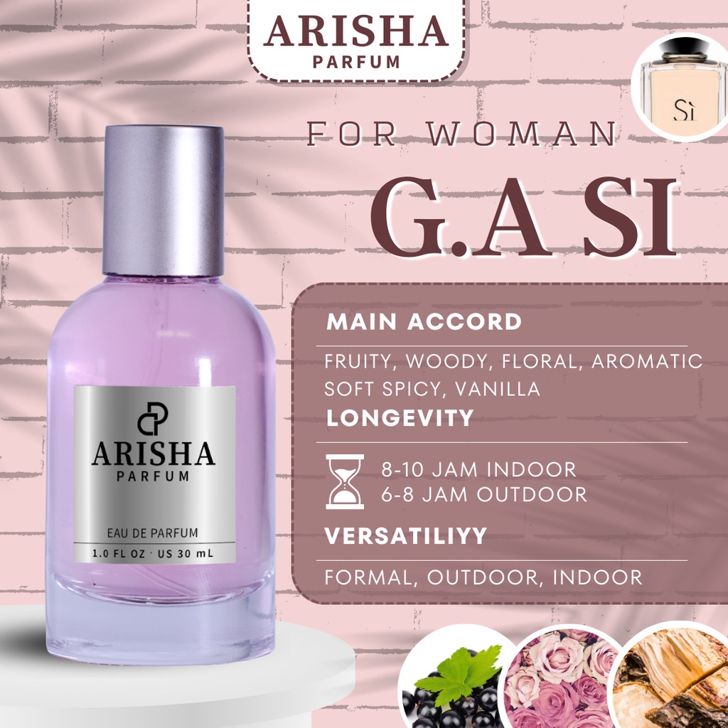 Jual Arisha Parfum Inspirasi GA Si Woman Perfume Wanita Cewek Eau de ...