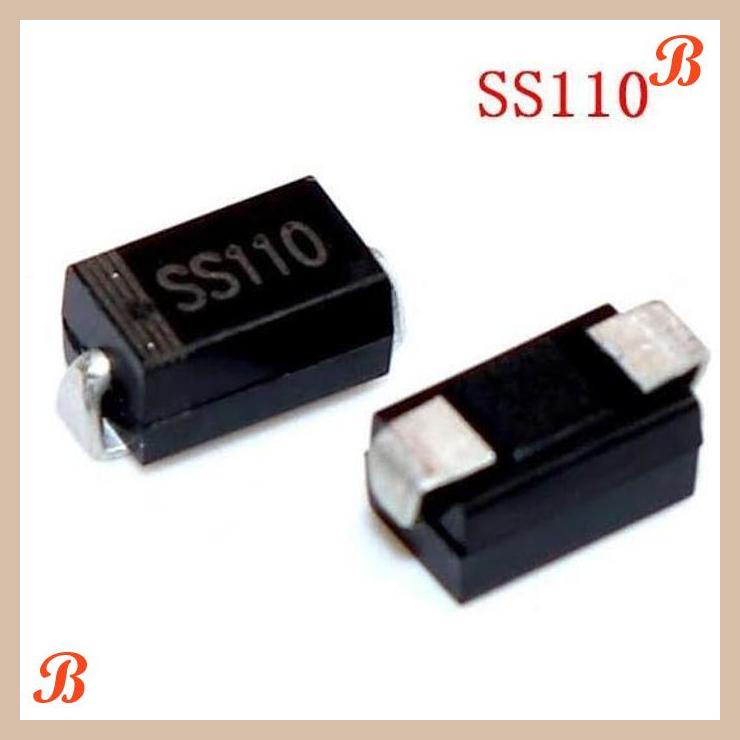 Jual | ES | SS110 SR1100 DIODE 1A 100V SMD DO-214AC SMA DIODA SCHOTTKY 55110 | Shopee Indonesia