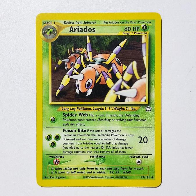 Jual Ariados 27/111 - Neo Genesis Pokemon Card English TCG | Shopee ...