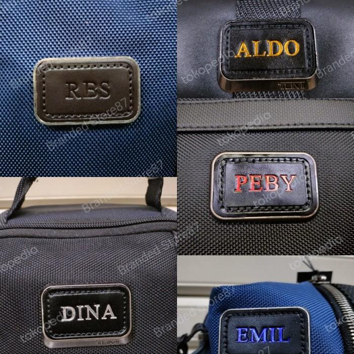 Jual Patch Tumi + Free Emboss Inisial Nama 4-5 Huruf Dan Angka | Shopee ...