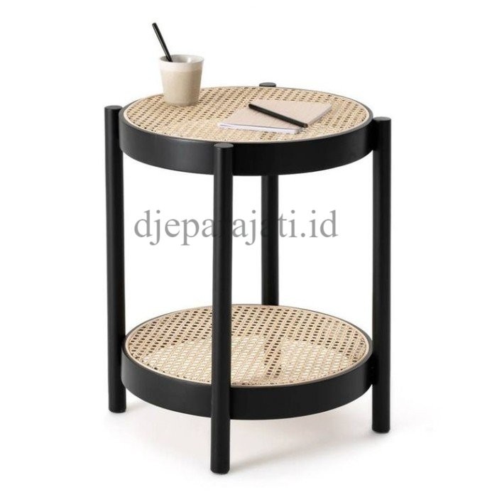 Jual Side Table Teak Wood Rattan - Meja Samping Sofa | Shopee Indonesia