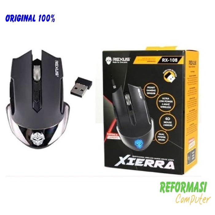 Jual Rexus Rx-108 Xierra Recharge-Able Professional Wireless Mouse ...