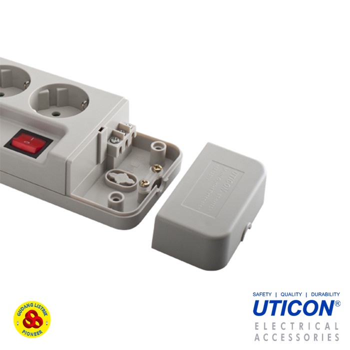 Jual PREMIUM UTICON STOP KONTAK ARDE 6 LUBANG + SAKLAR TERSENDIRI ST ...
