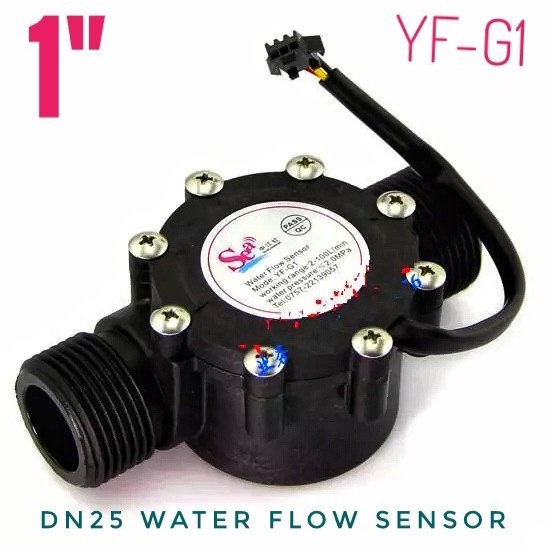 Jual Jual!! Water Flow Meter Sensor YF-G1 DN25 Debit Air G 1 " inch | Shopee Indonesia