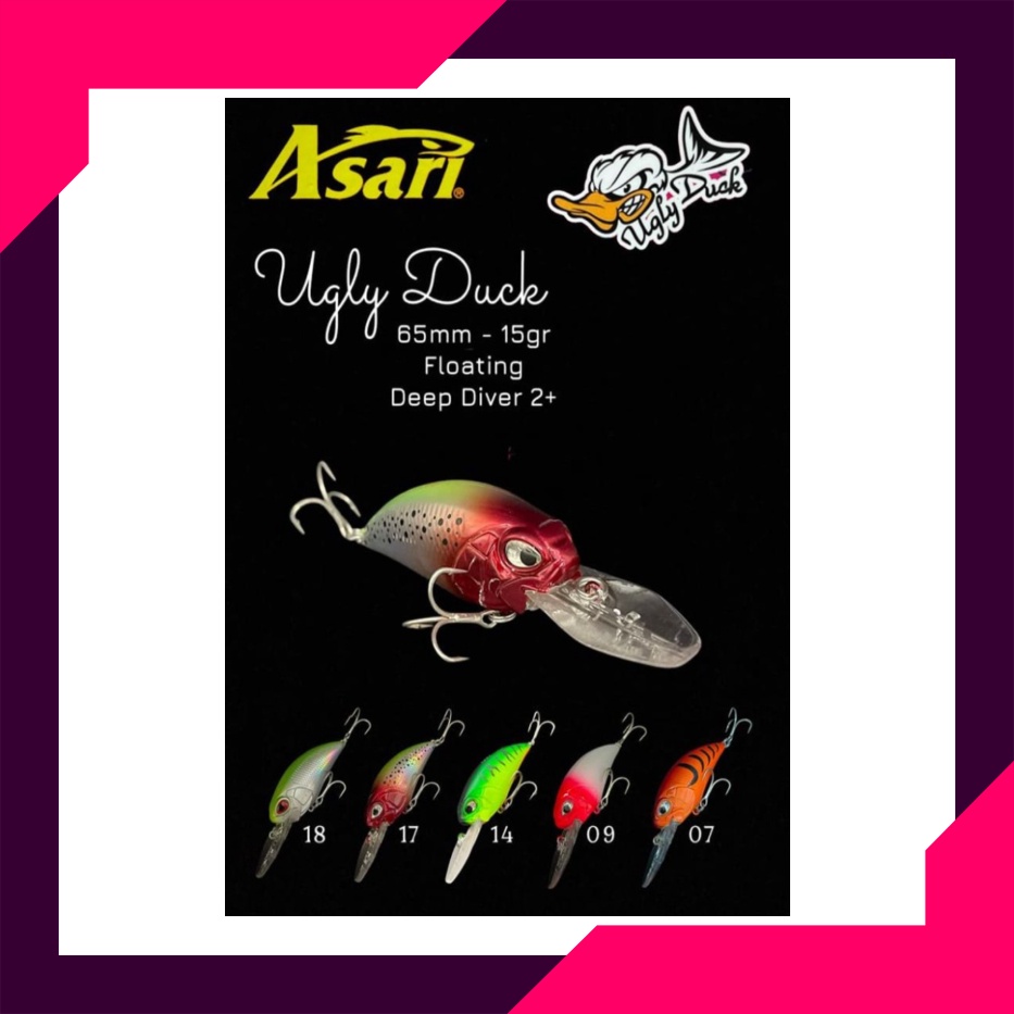 Jual Umpan Pancing Ikan Lure ASARI UGLY DUCK 2 65XD - Color 14 | Shopee ...